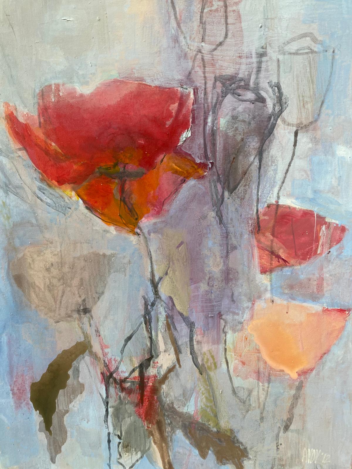 Annette van de Vegte – Klaprozen in de wind – HardenbergArt